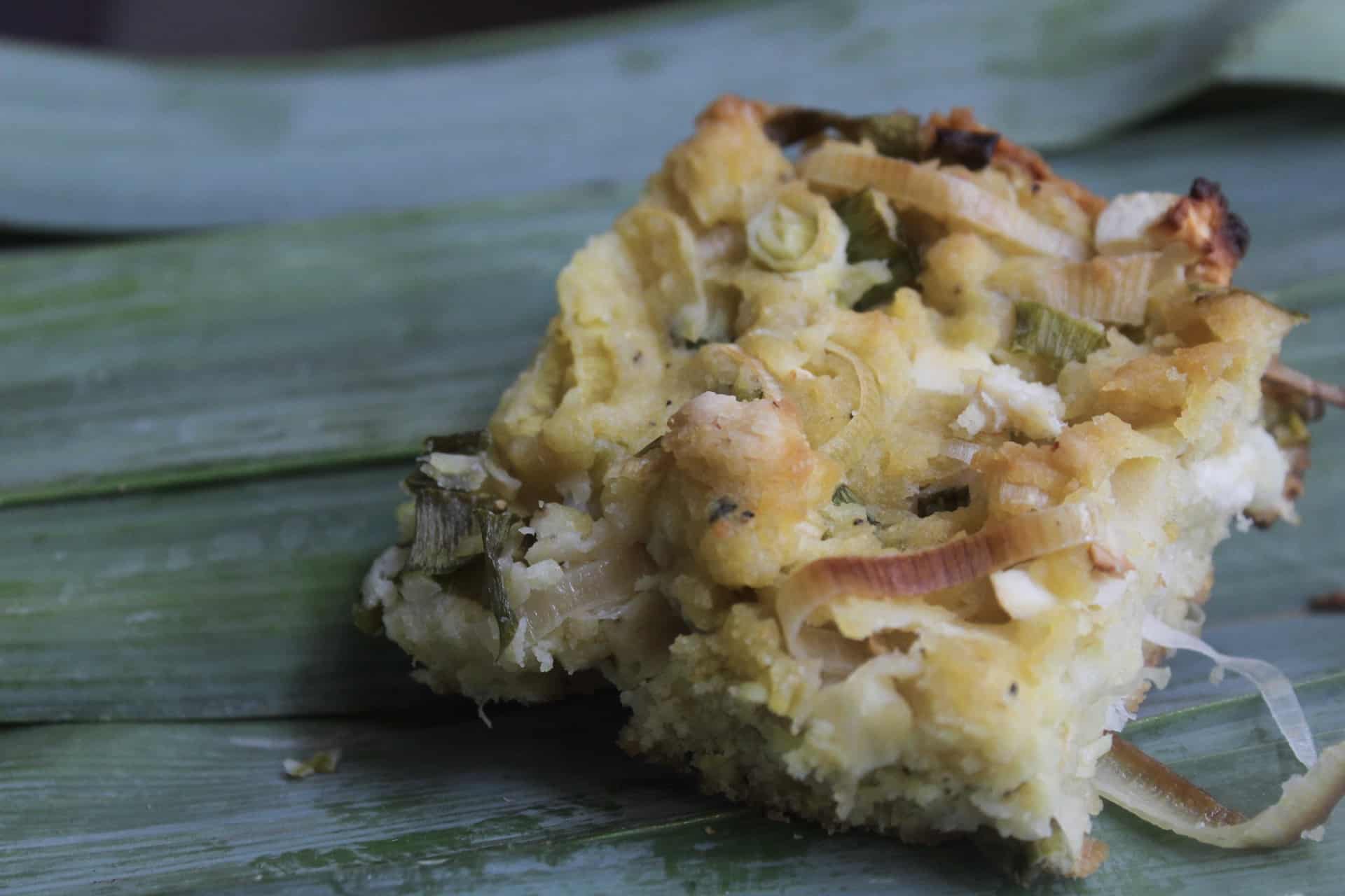 Pispili (Albanian Cornbread with Leeks) - The Foreign Fork