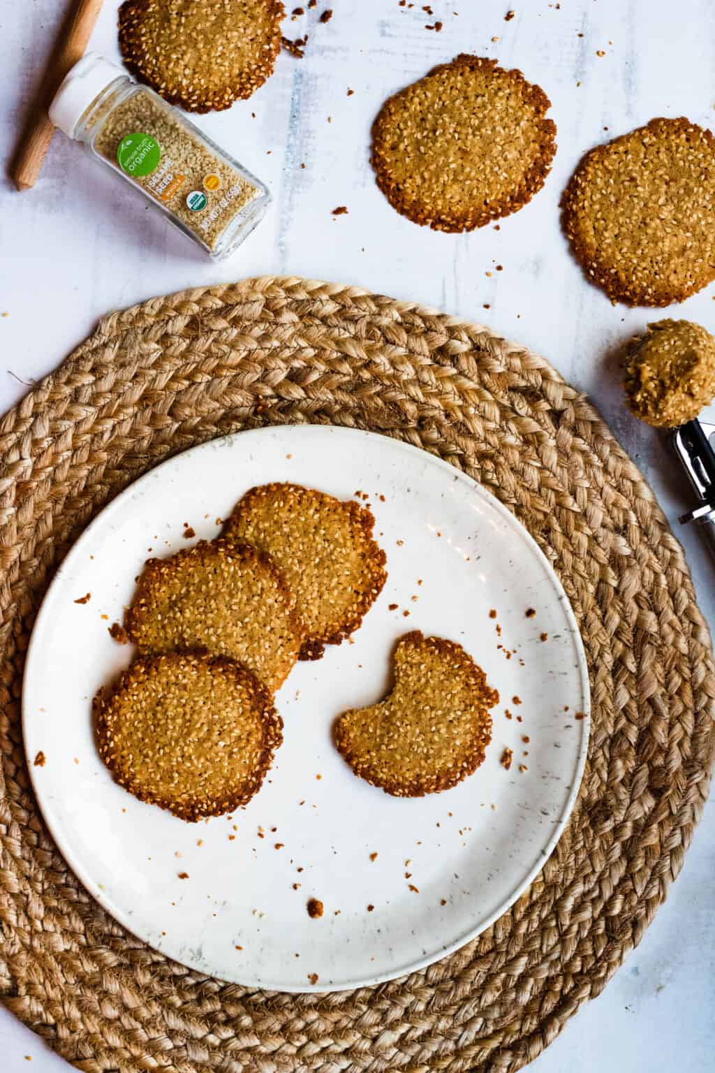 Benne Wafers Recipe (Sesame Seed Cookies) - The Foreign Fork