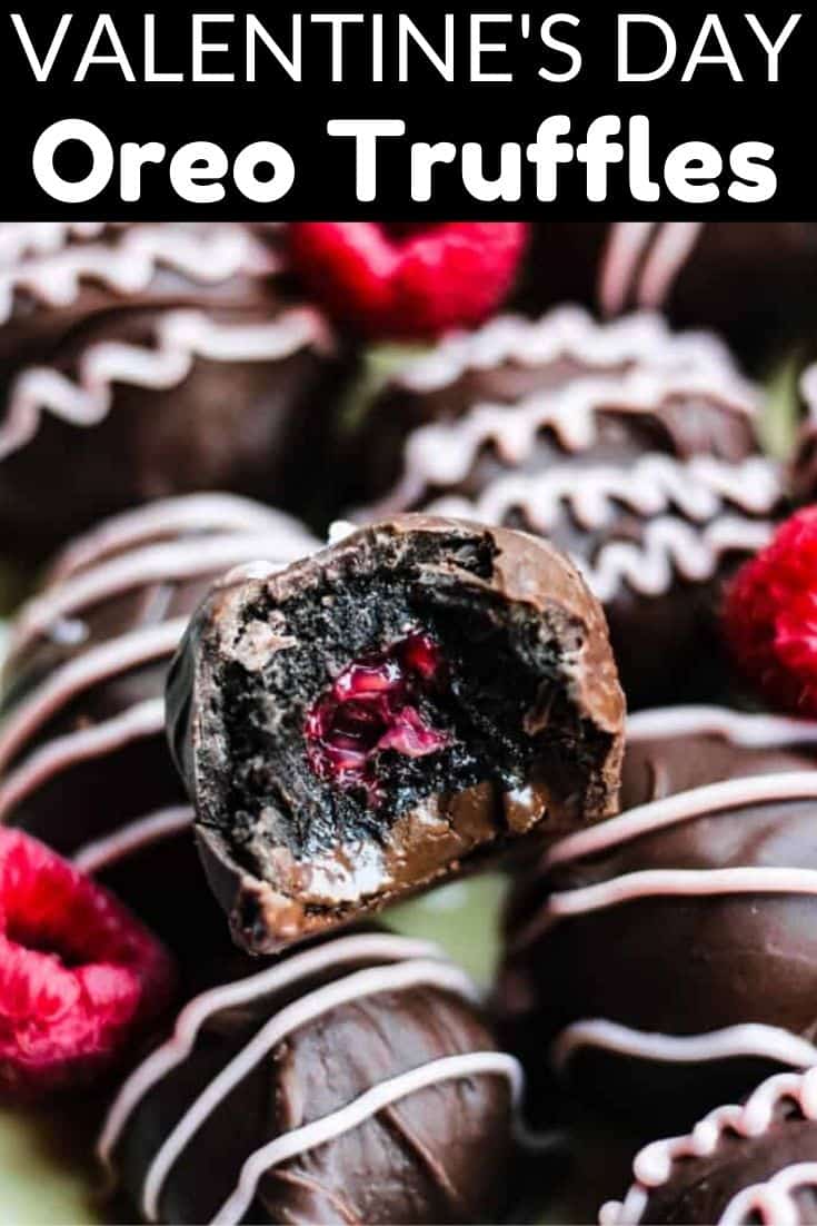 Oreo Truffles with Raspberry Filling - The Foreign Fork