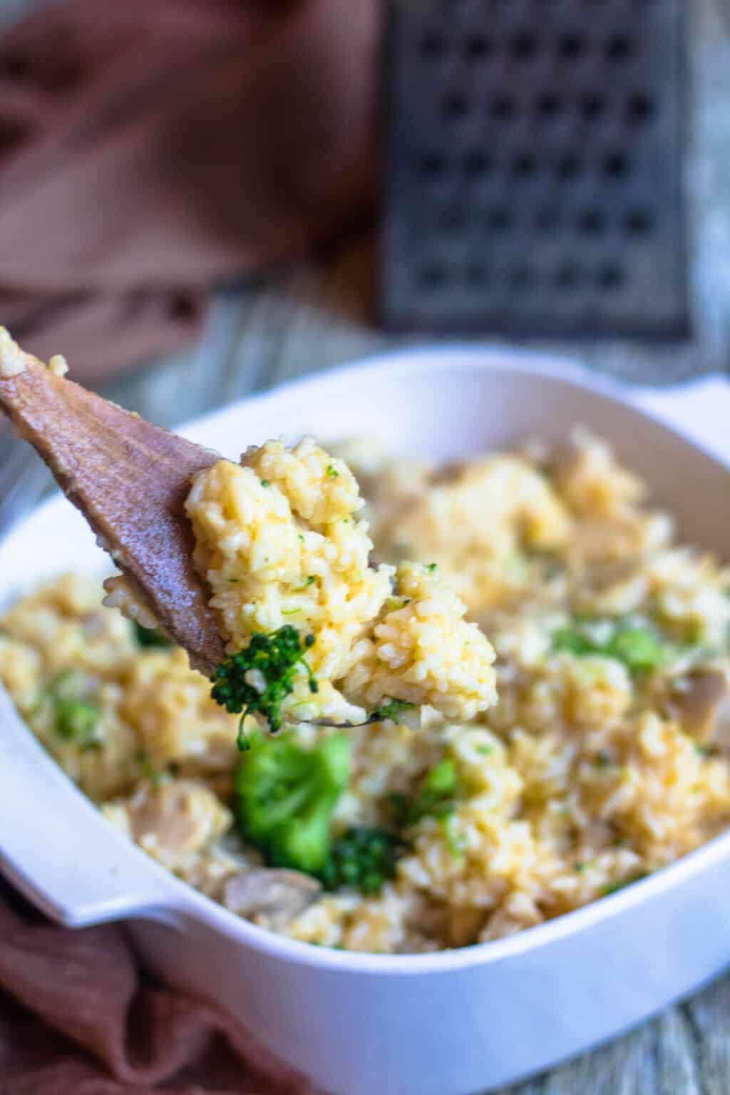 Cheesy Chicken and Rice Recipe - The Foreign Fork