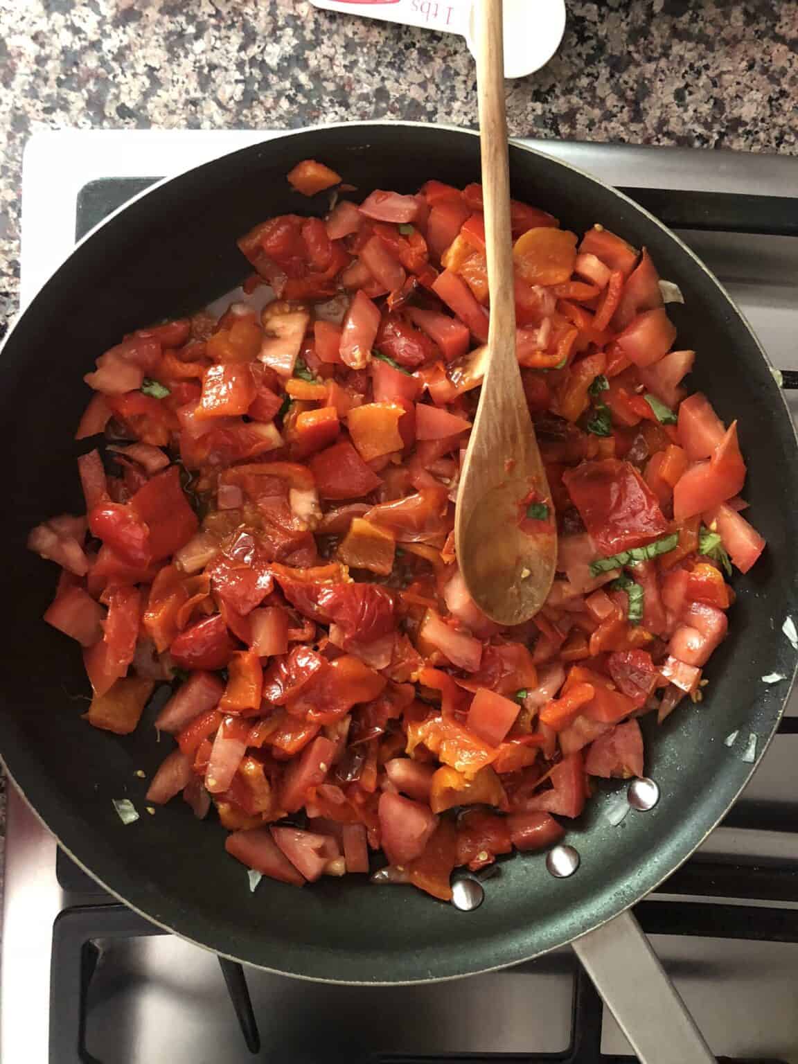 Fergese (Tomatoes, Peppers and Feta) - The Foreign Fork