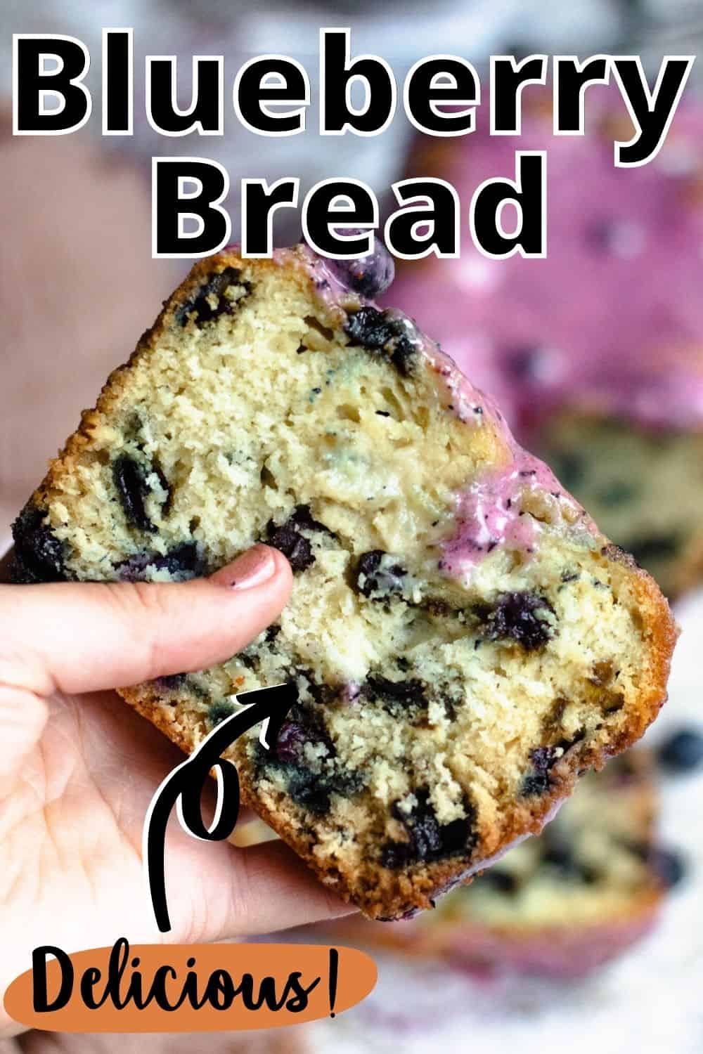 Blueberry Bread with Blueberry Glaze - The Foreign Fork