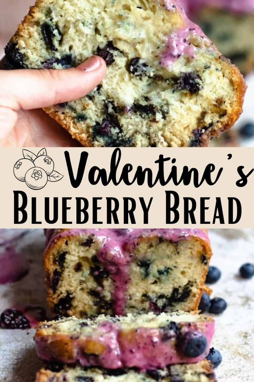 Blueberry Bread with Blueberry Glaze - The Foreign Fork