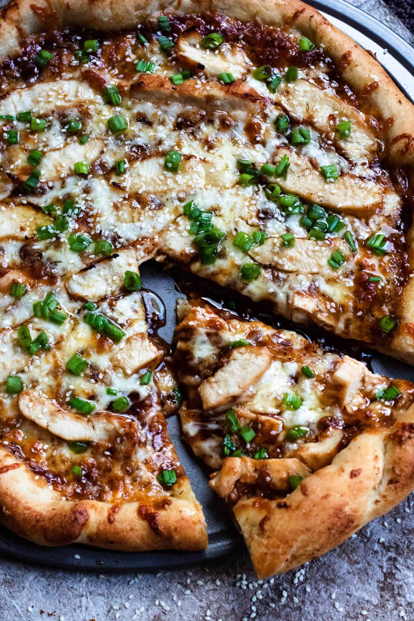 Honey Barbecue Chicken Pizza from Brunei - The Foreign Fork