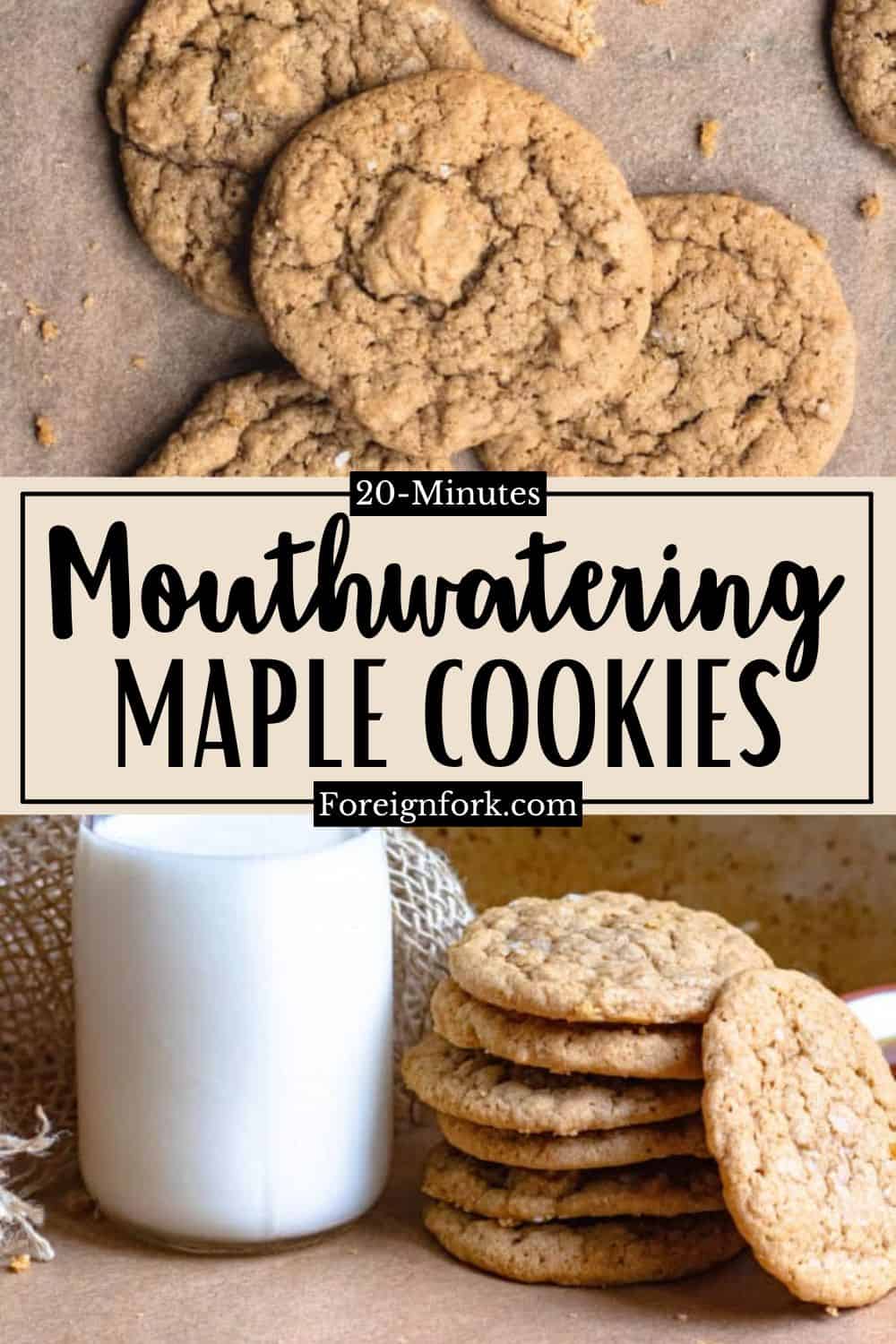 Fast and Easy Maple Cookies Recipe - The Foreign Fork