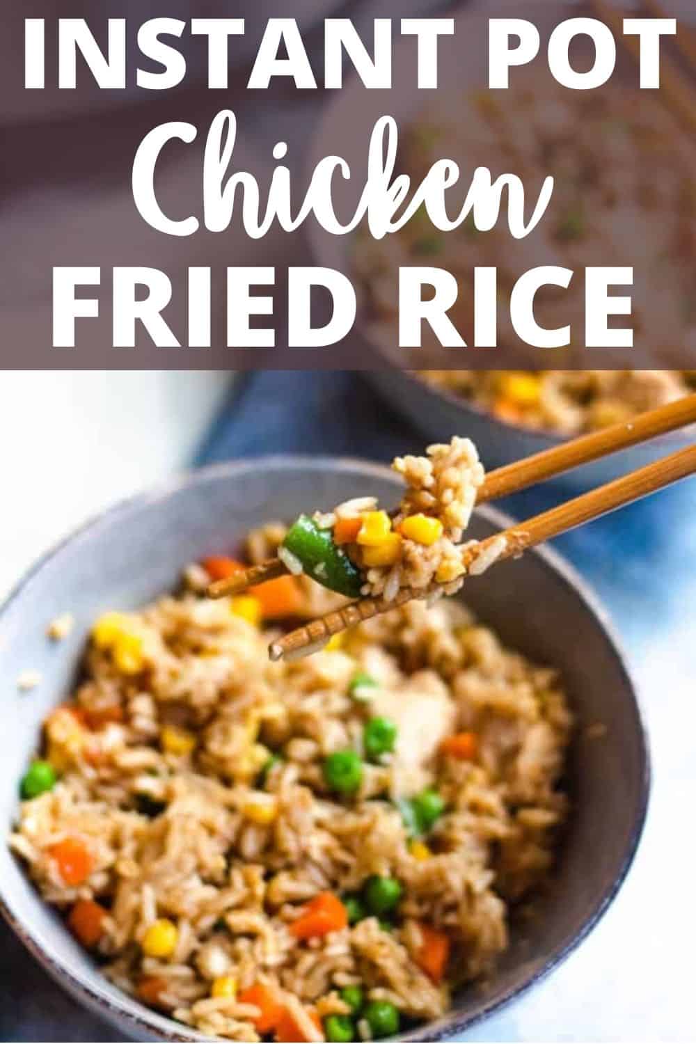 Instant Pot Chicken Fried Rice - The Foreign Fork
