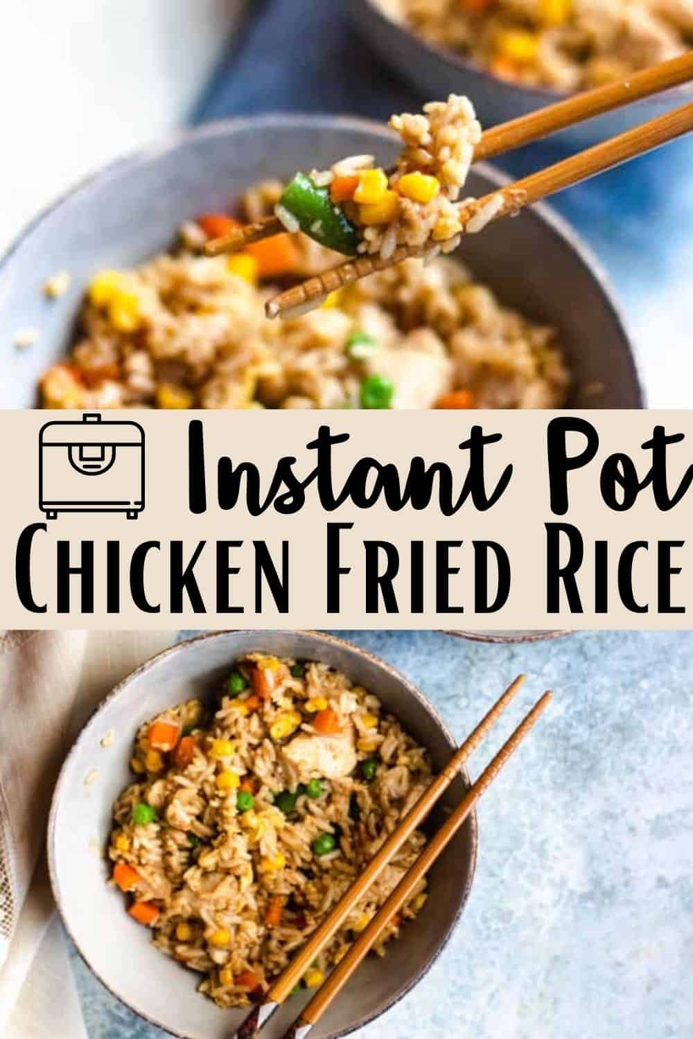 Instant Pot Chicken Fried Rice - The Foreign Fork