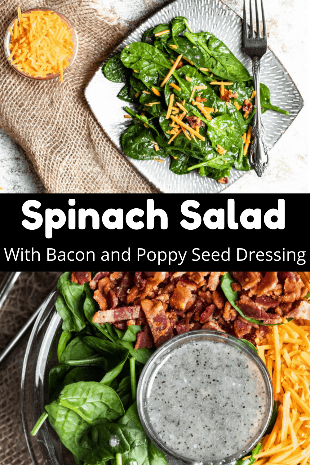 Spinach Salad with Bacon and Poppy Seed Dressing - The Foreign Fork