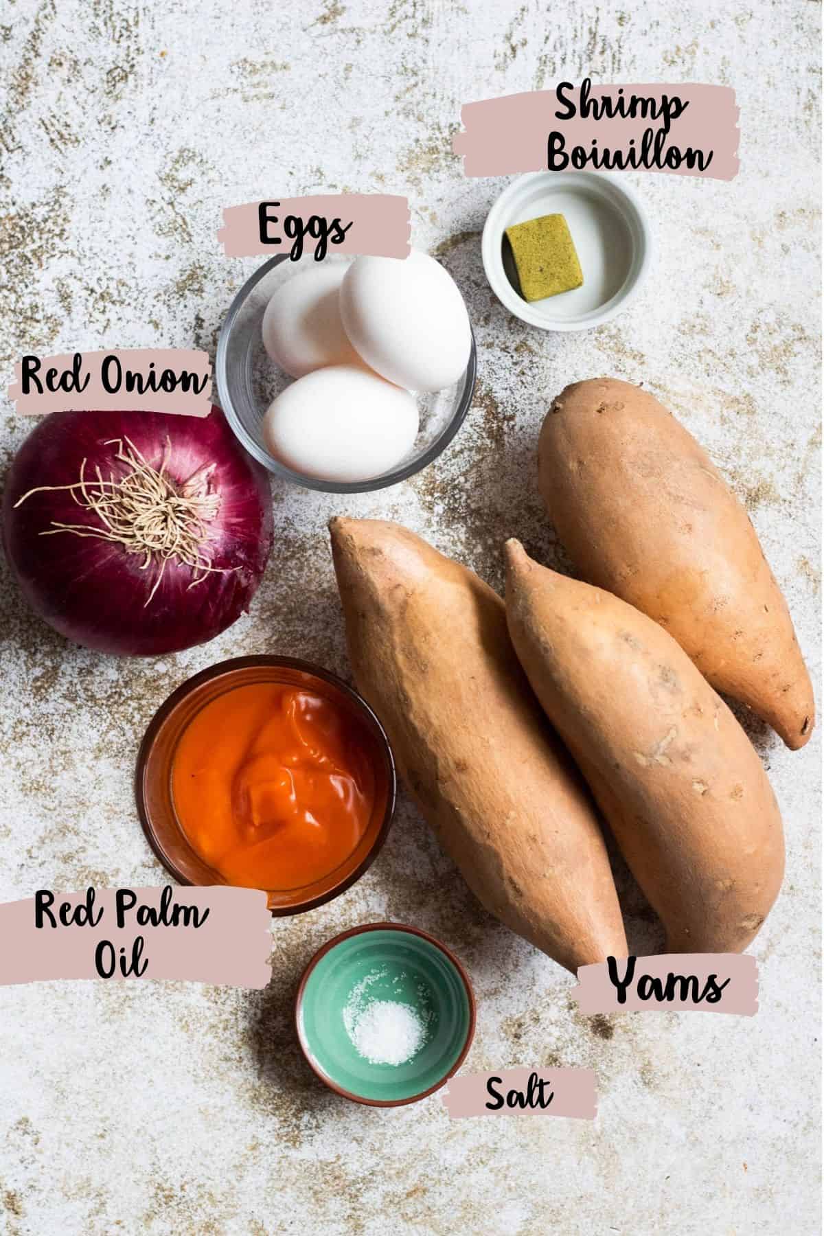 Oto (Mashed Yam with Red Onions) from Ghana - The Foreign Fork