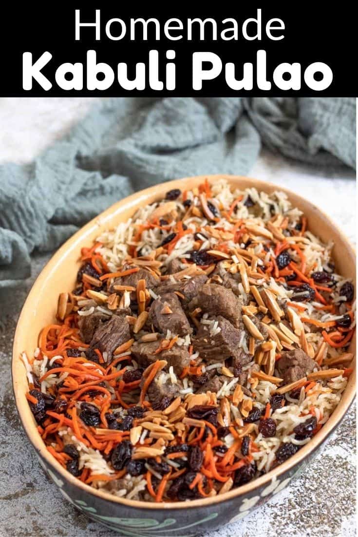 Kabuli Pulao (Spiced Lamb Pilaf) from Afghanistan - The Foreign Fork