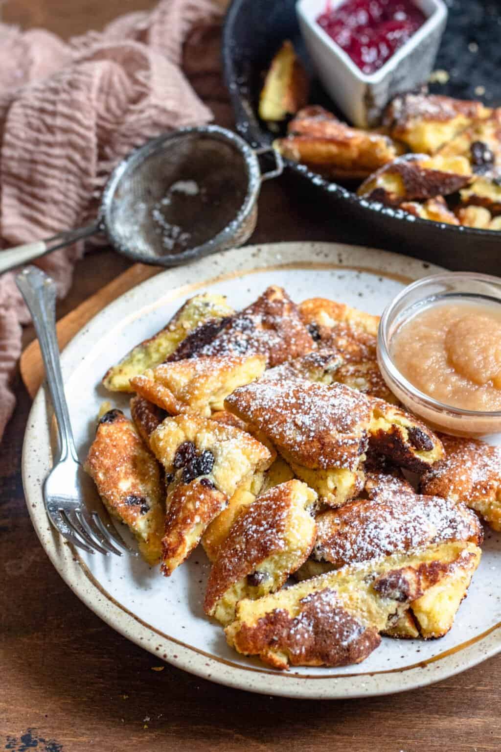 Kaiserschmarrn Recipe - (Austrian Shredded Pancake) - The Foreign Fork