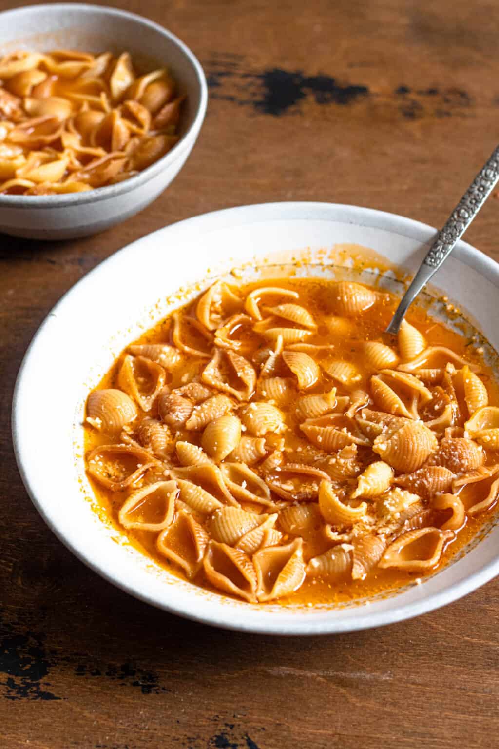 Sopa de conchas - Mexican Shells and Cheese- The Foreign Fork