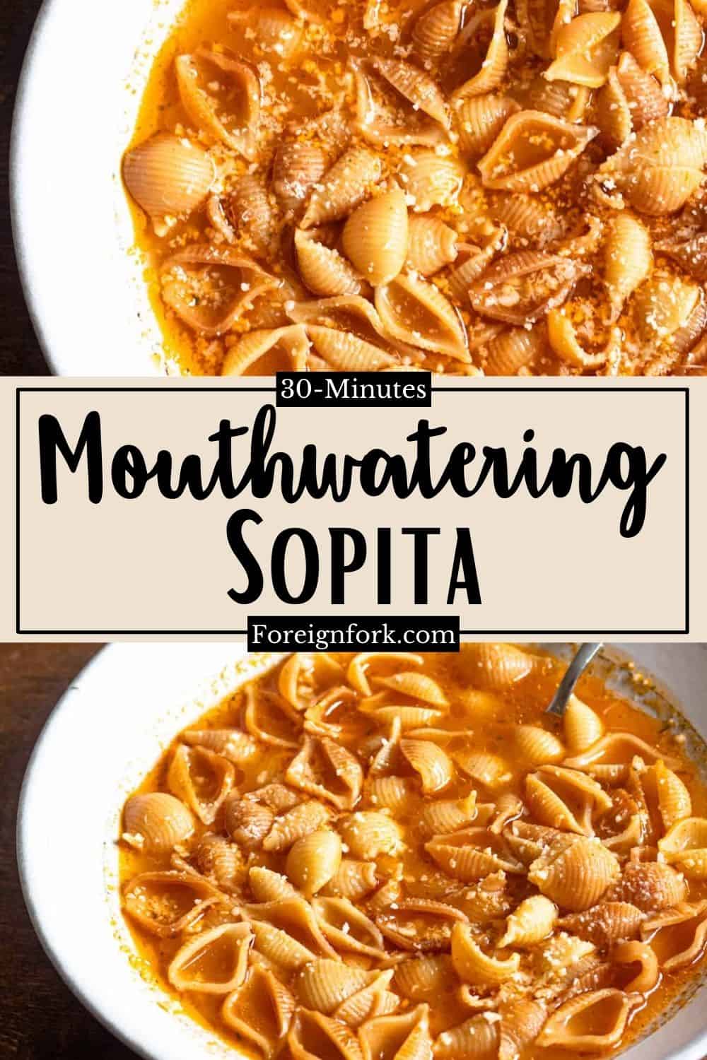 Sopita Recipe (Sopa de Conchas): Mexican Shells and Cheese