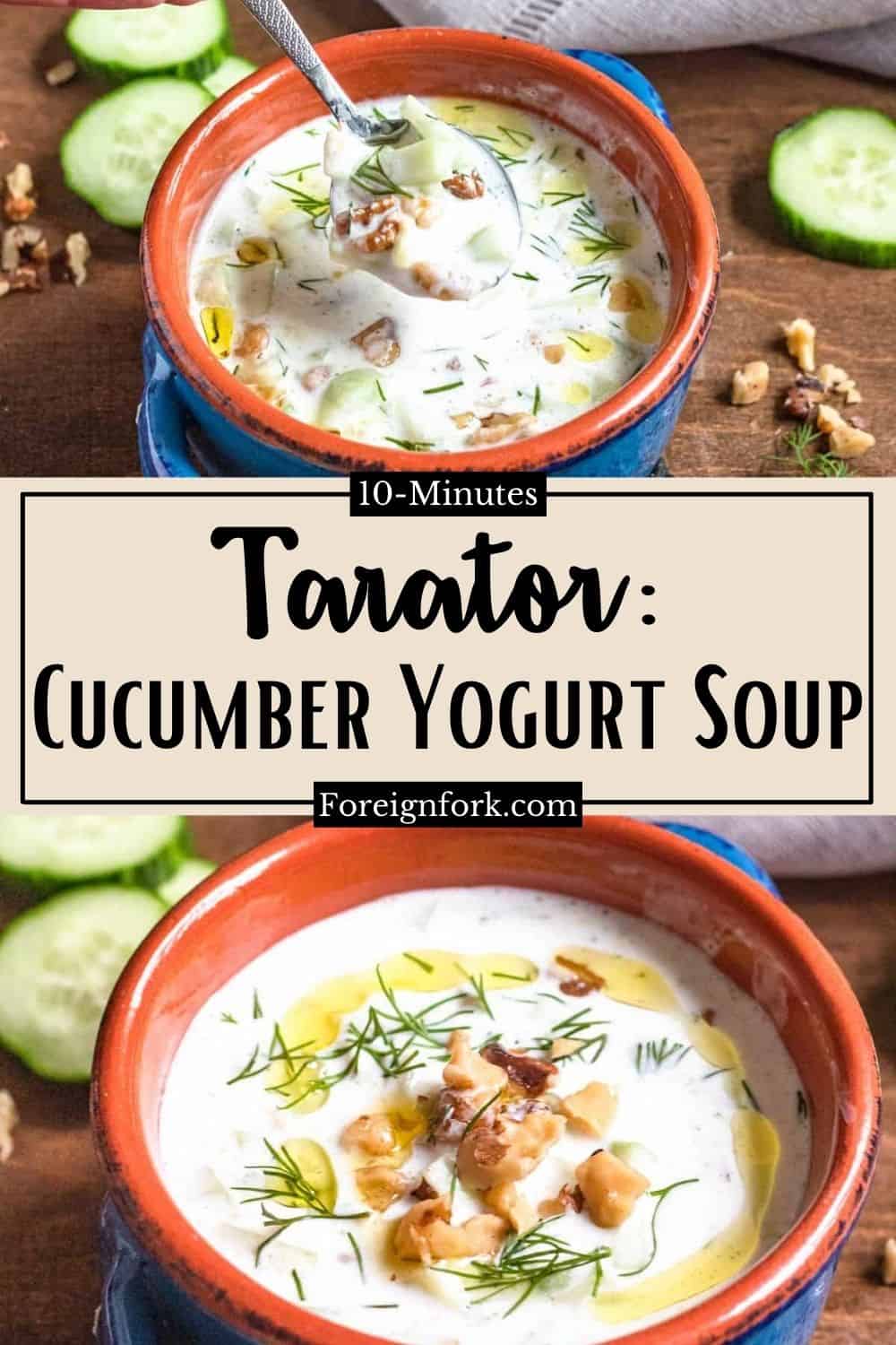 Tarator: Cold Cucumber Yogurt Soup from Bulgaria- The Foreign Fork