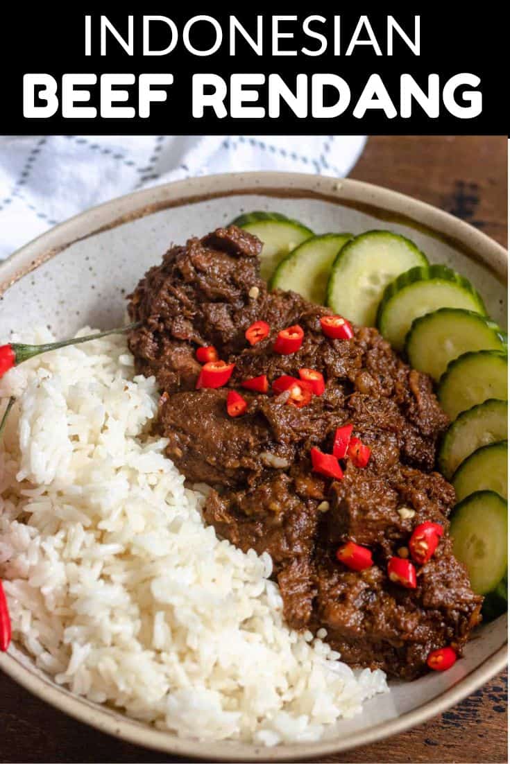 Beef Rendang - Cooked Tender in Coconut Milk - The Foreign Fork