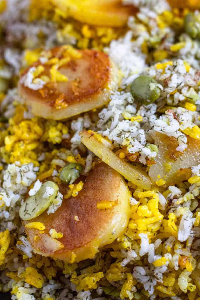 Baghali Polo - Iranian rice dish!- The Foreign Fork