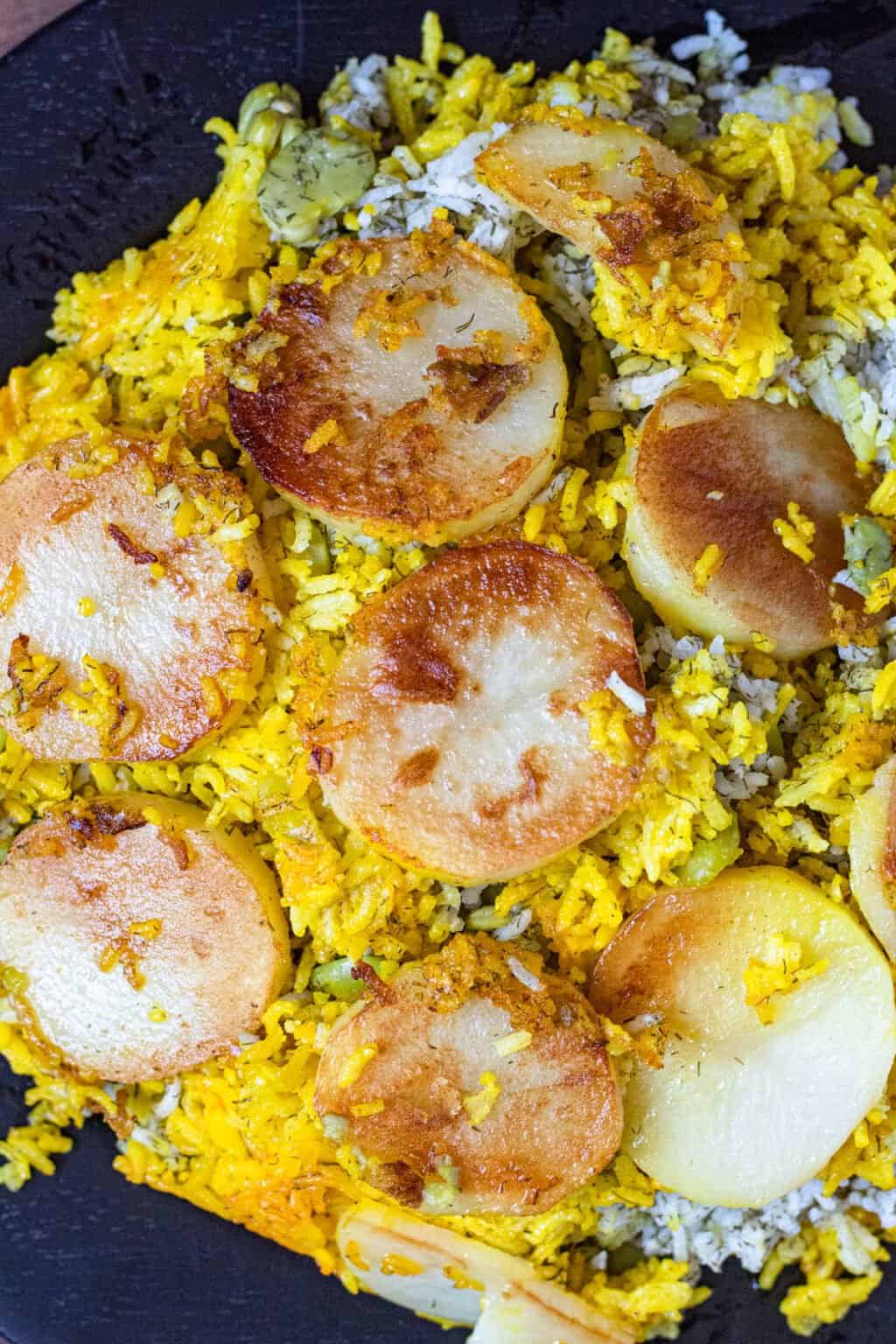 Baghali Polo - Iranian rice dish!- The Foreign Fork