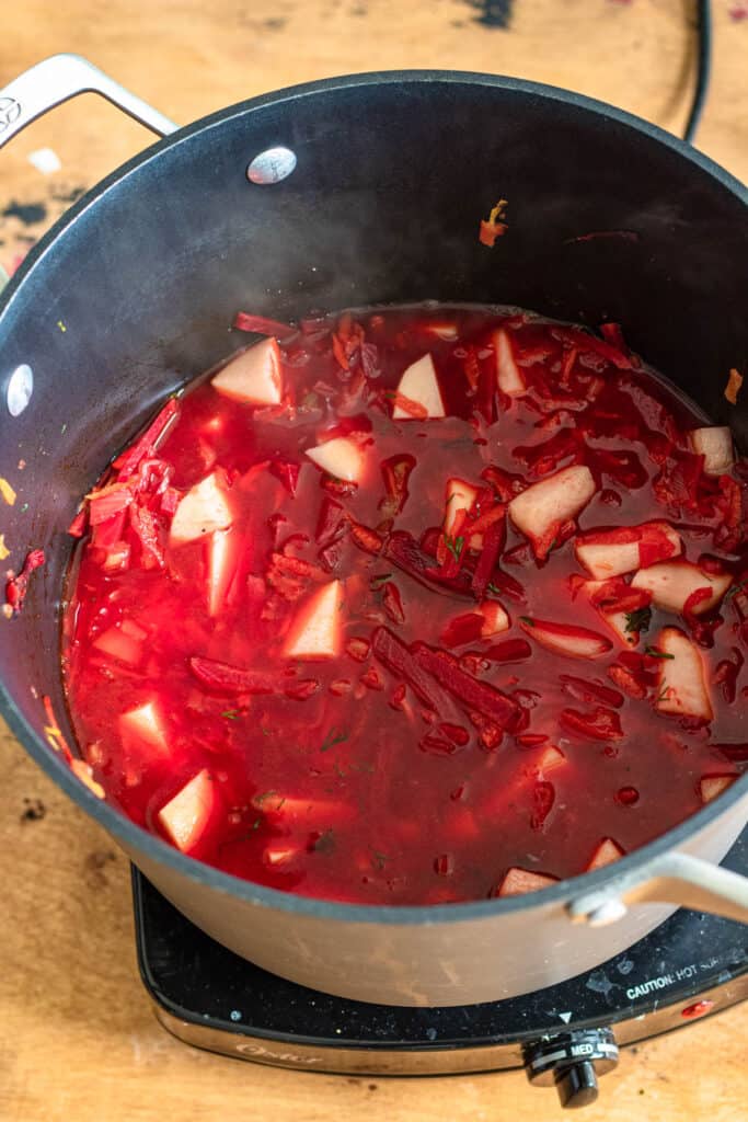 Vegetarian Borscht Recipe - The Foreign Fork