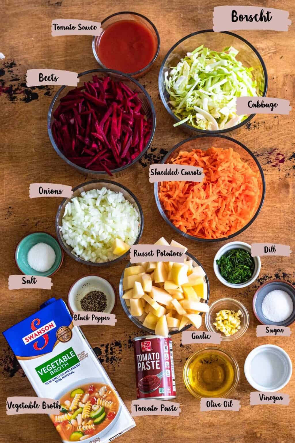 Vegetarian Borscht Recipe - The Foreign Fork