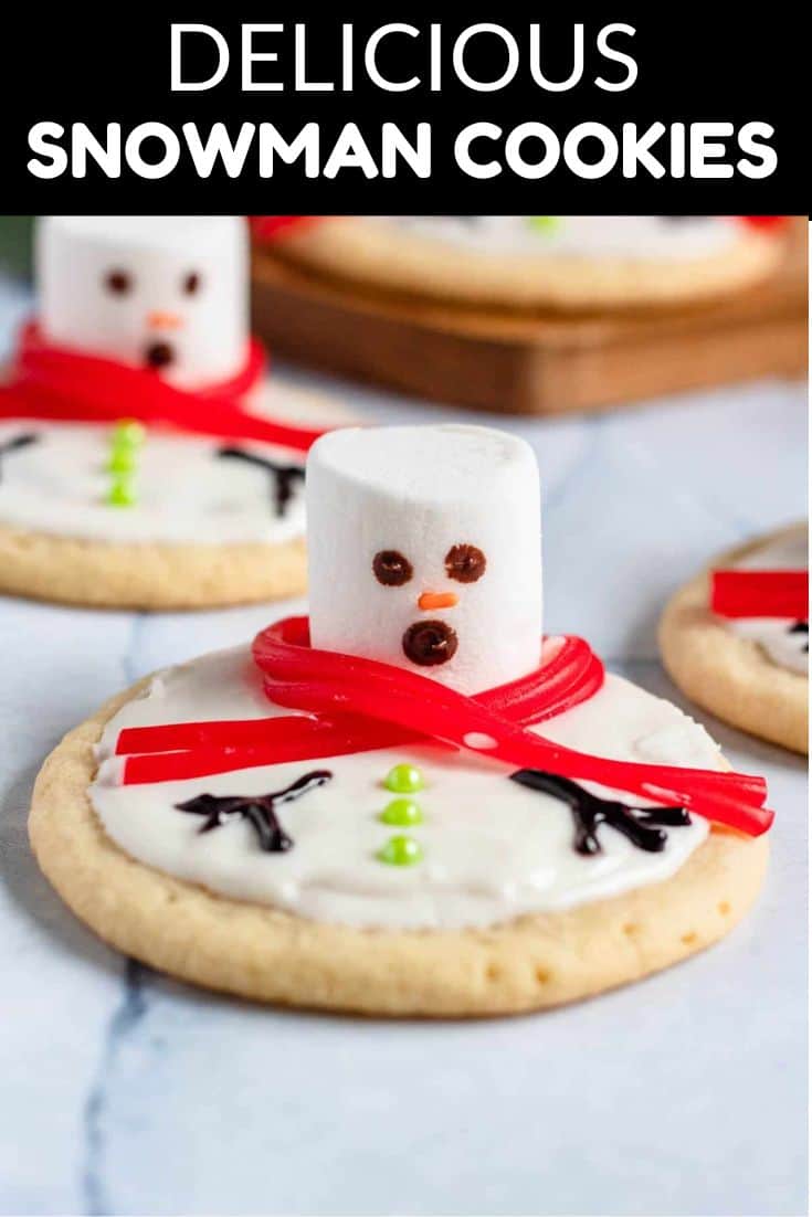 Melted Snowman Cookies - Build with Kids! - The Foreign Fork