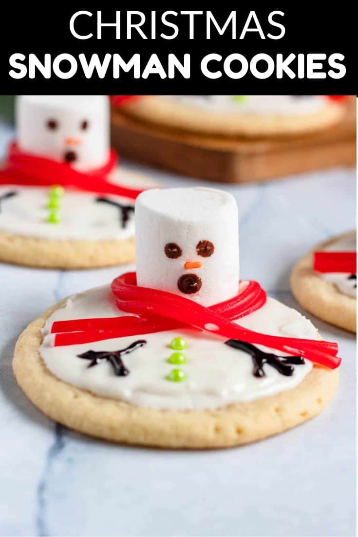 Melted Snowman Cookies - Build with Kids! - The Foreign Fork