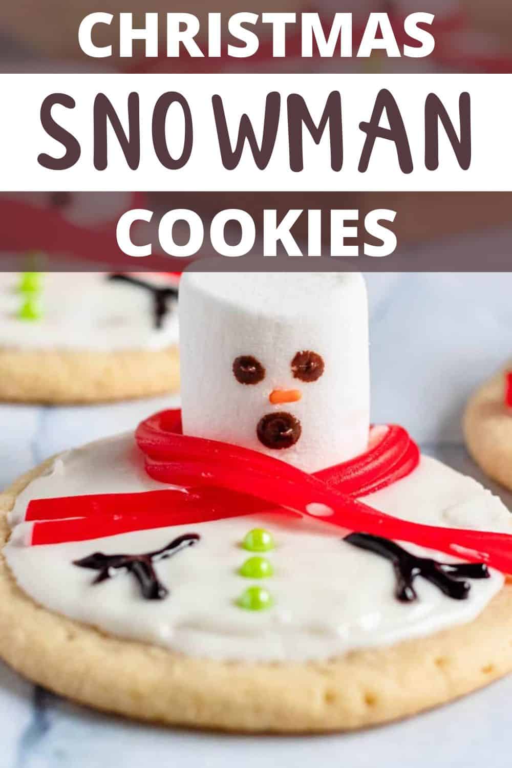 Melted Snowman Cookies - Build with Kids! - The Foreign Fork