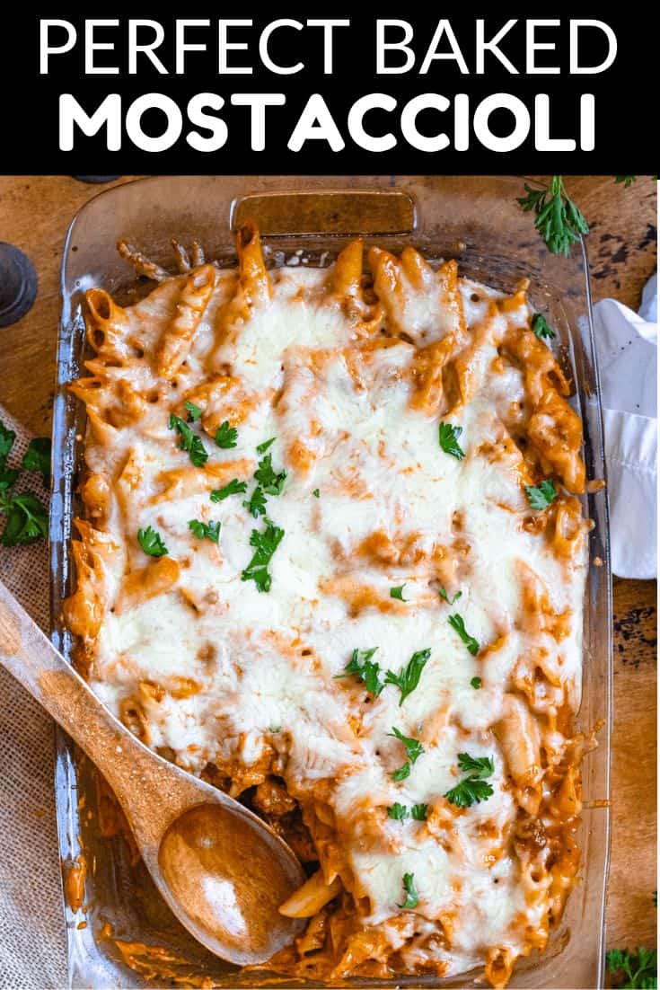 Baked Mostaccioli Recipe - Creamy Pasta!- The Foreign Fork
