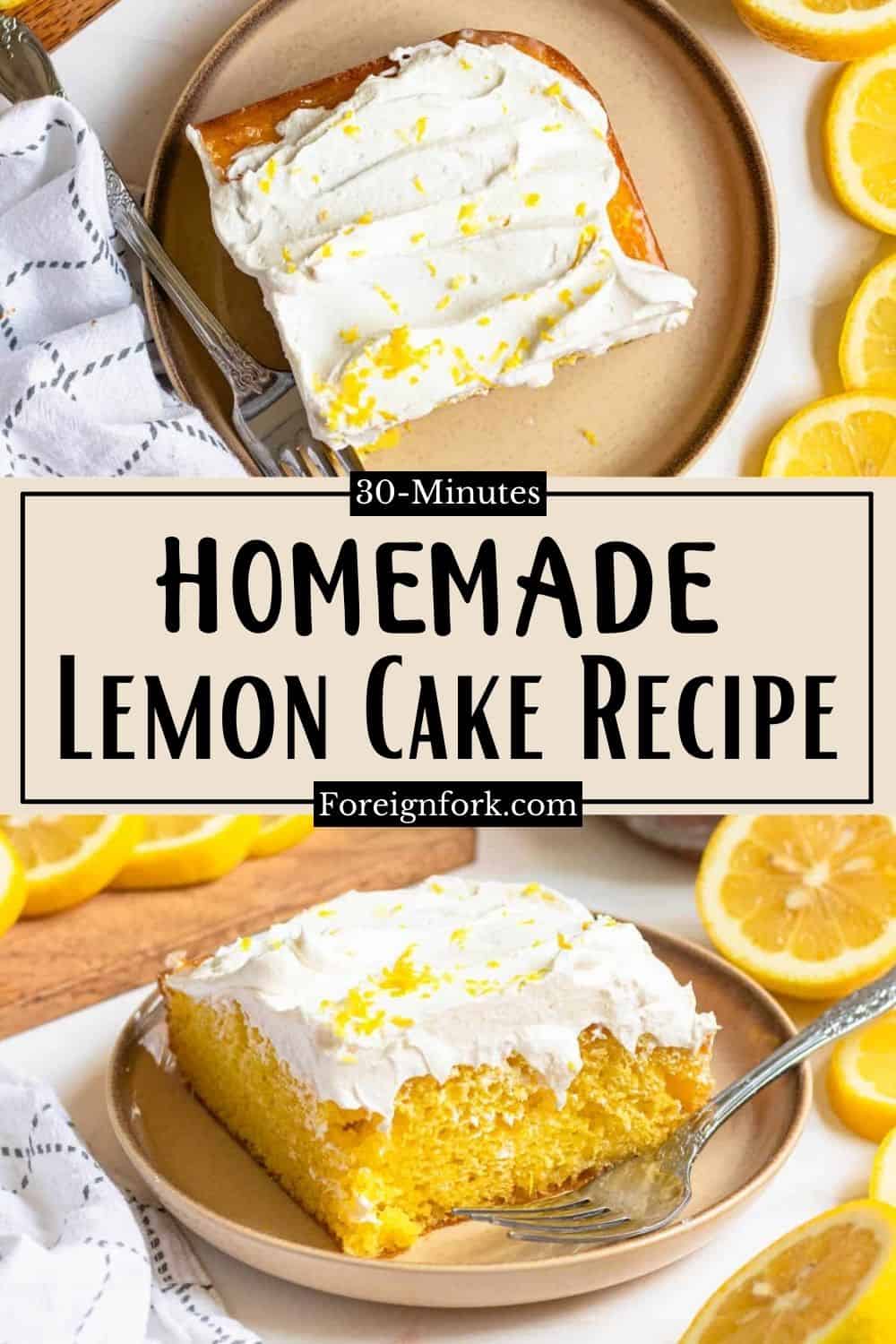 The Best Lemon Cake Recipe Using Cake Mix - The Foreign Fork