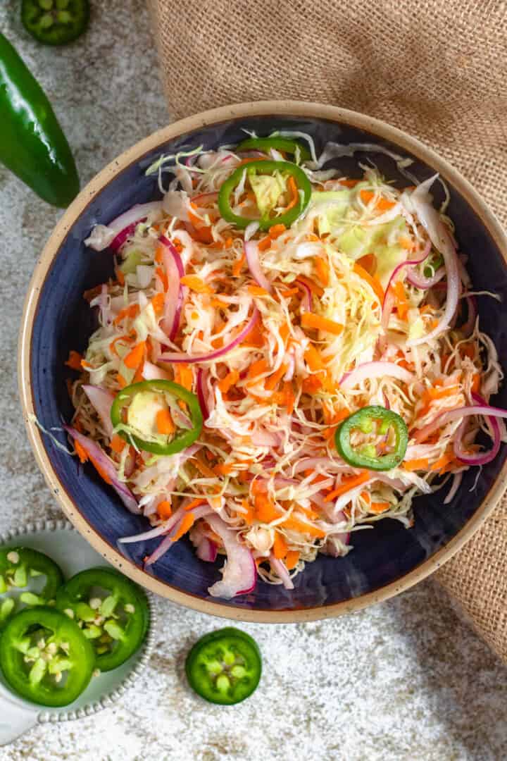 Curtido - Simple Salvadoran Relish - The Foreign Fork