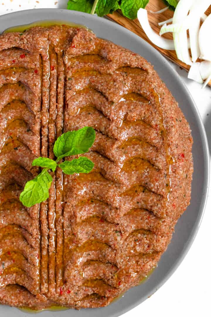 Kibbeh Nayeh - Traditional Dish Served Over Pita!- The Foreign Fork