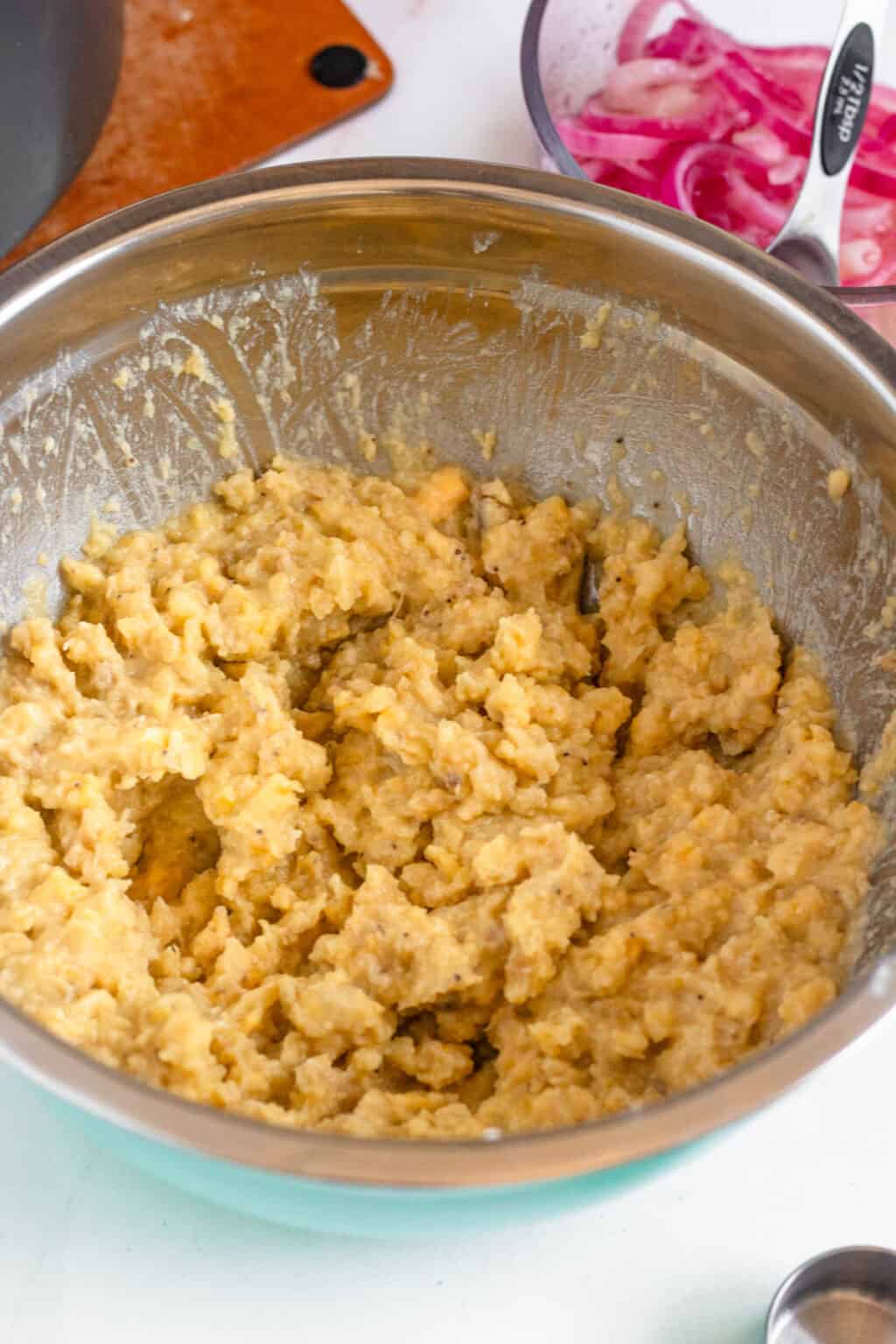 Mangu - (Mashed Plantains) A Dominican Breakfast - The Foreign Fork