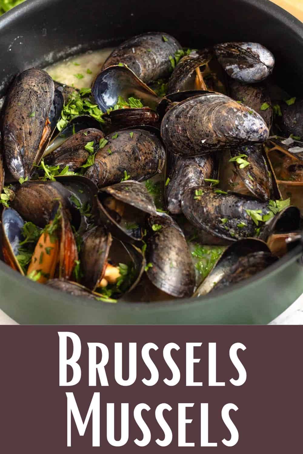 Brussels Mussels (Mussels Steamed in Wine from Belgium) - The Foreign Fork