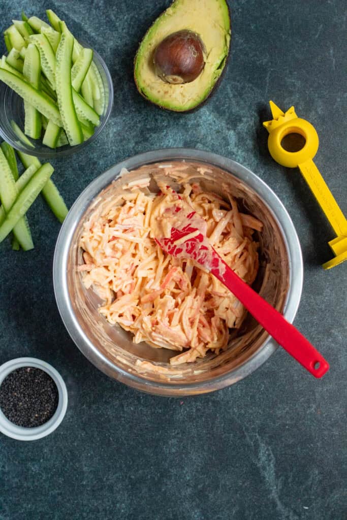 Kani Sushi (Spicy Crab Sushi) - The Foreign Fork