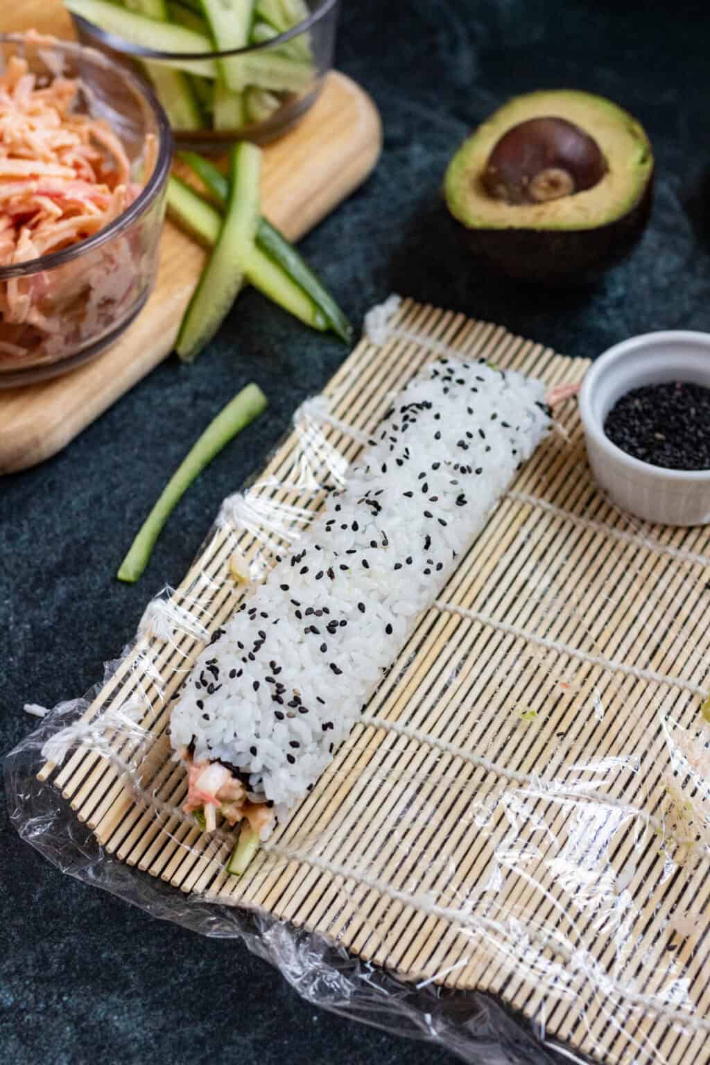 Kani Sushi (Spicy Crab Sushi) - The Foreign Fork