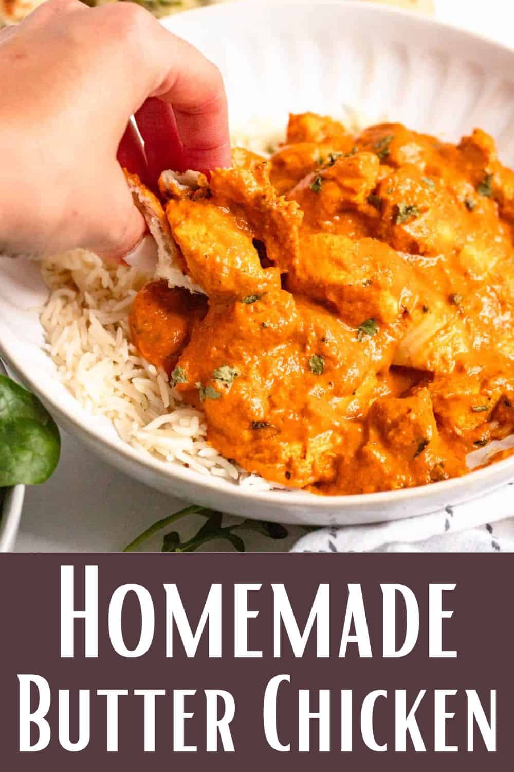 Butter Chicken with Naan (Murgh Makhani) - The Foreign Fork