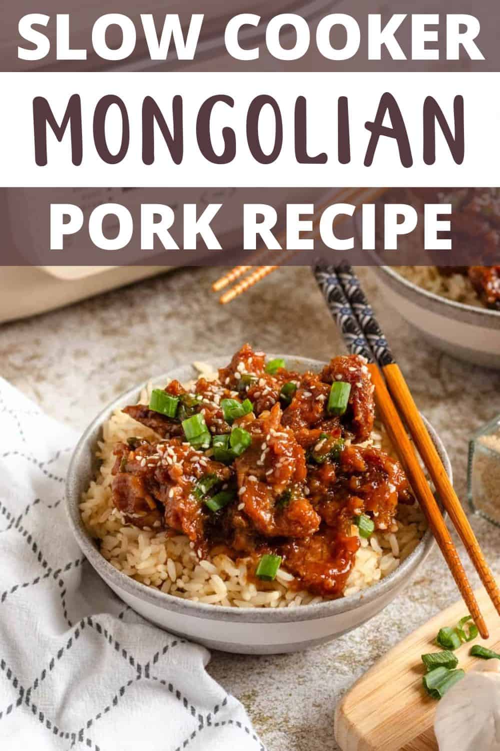 Slow Cooker Mongolian Pork - Easy Family Dinner! - The Foreign Fork