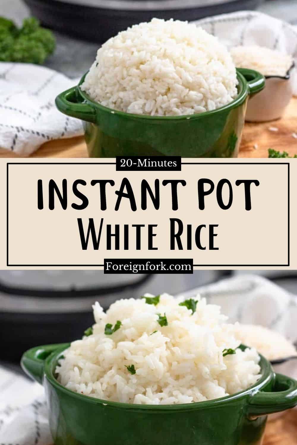 Instant Pot Long Grain White Rice - Ready in 10 Minutes! - The Foreign Fork
