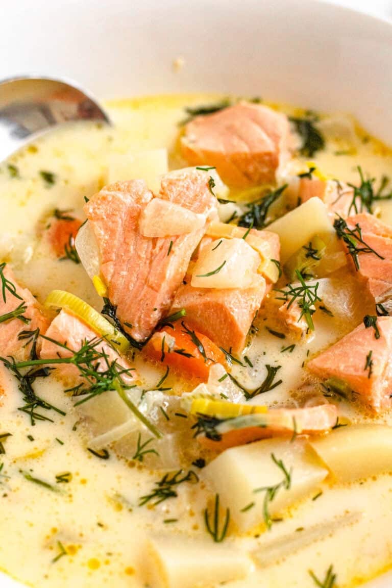 Lohikeitto Recipe (Finnish Salmon Soup) - The Foreign Fork