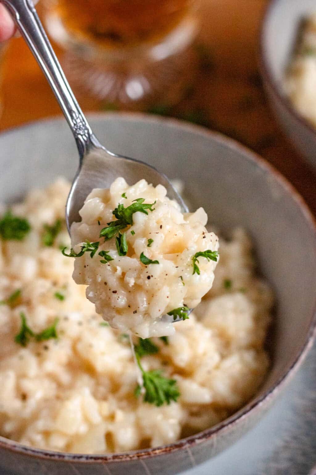 Parmesan Risotto (Quick & Easy!) - The Foreign Fork