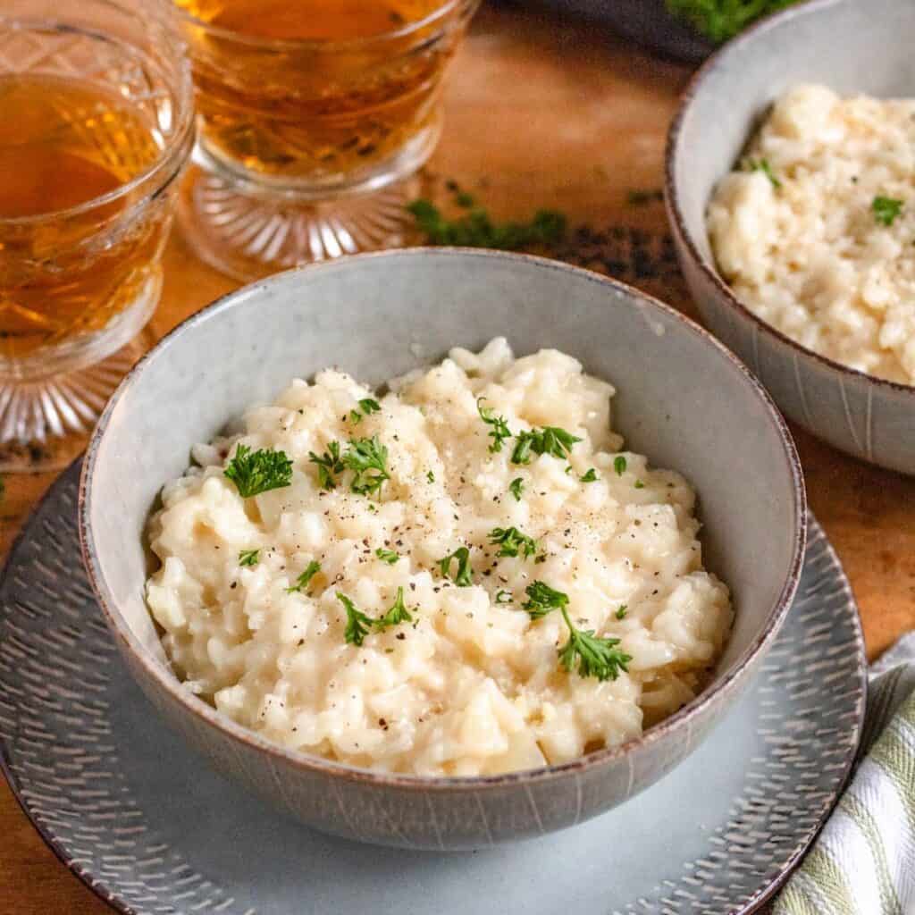 Parmesan Risotto (Quick & Easy!) - The Foreign Fork