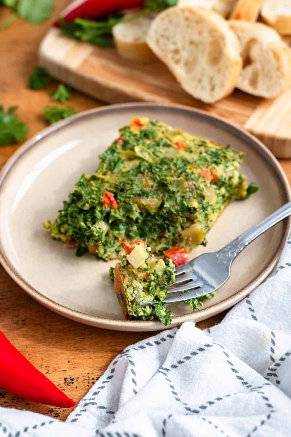 Ejja (Breakfast Frittata) from Libya - The Foreign Fork