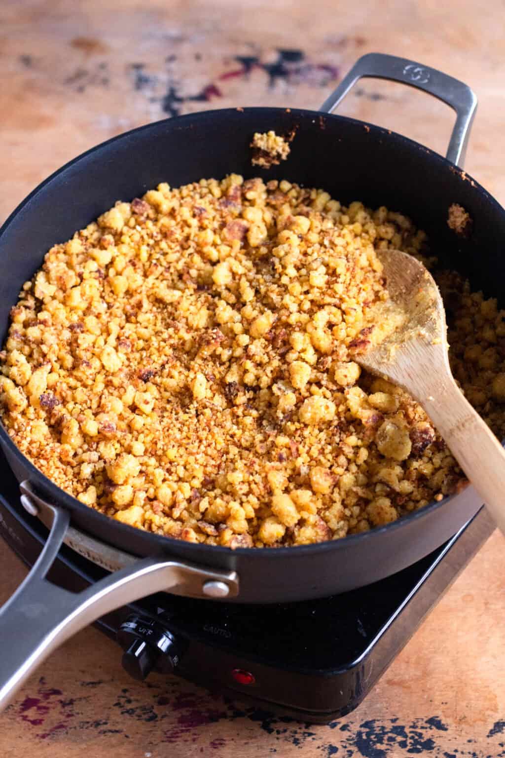 Ribel (Toasted Cornmeal Breakfast from Liechtenstein) - The Foreign Fork