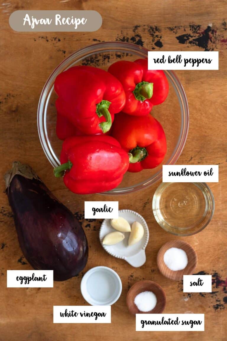 Ajvar Recipe (Roasted Red Pepper and Eggplant Dip) - The Foreign Fork